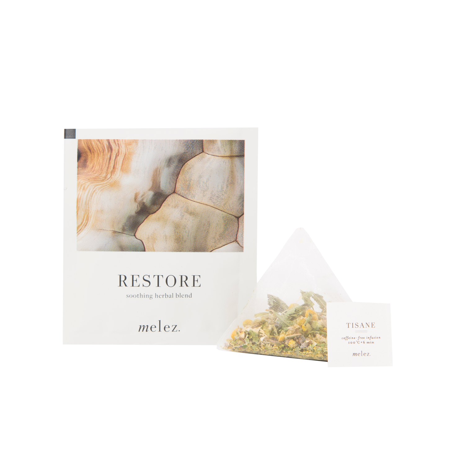 Restore Tekli Çay Sachet | Reishi & Akdeniz bitkileri | Melez Tea