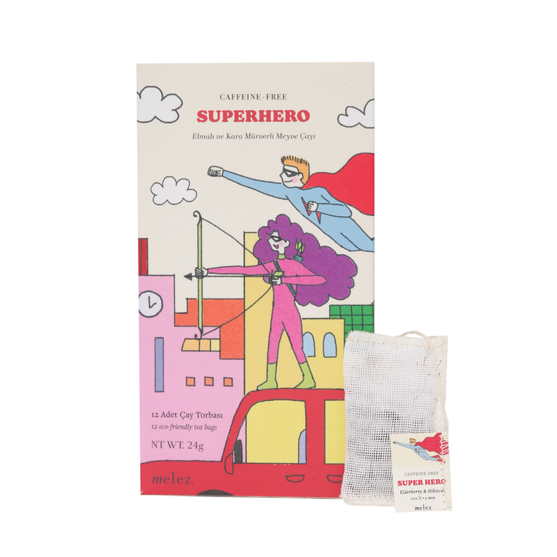 Super Hero Tea | Apple & Elderberry Tea | Kids Tea | Melez Tea