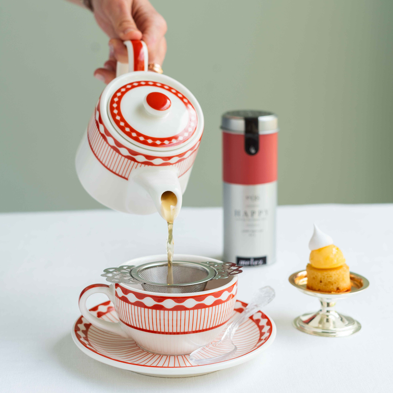 Afternoon Tea Teapot 400ml - Terracotta | Melez Tea | Teaware