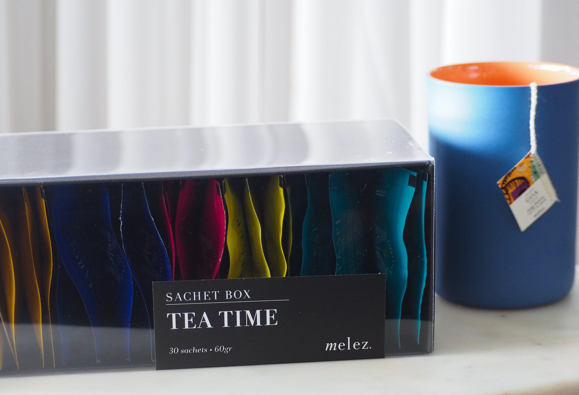Tea Time Sachet Box | Black Tea Teabag Gift Box | Melez Tea