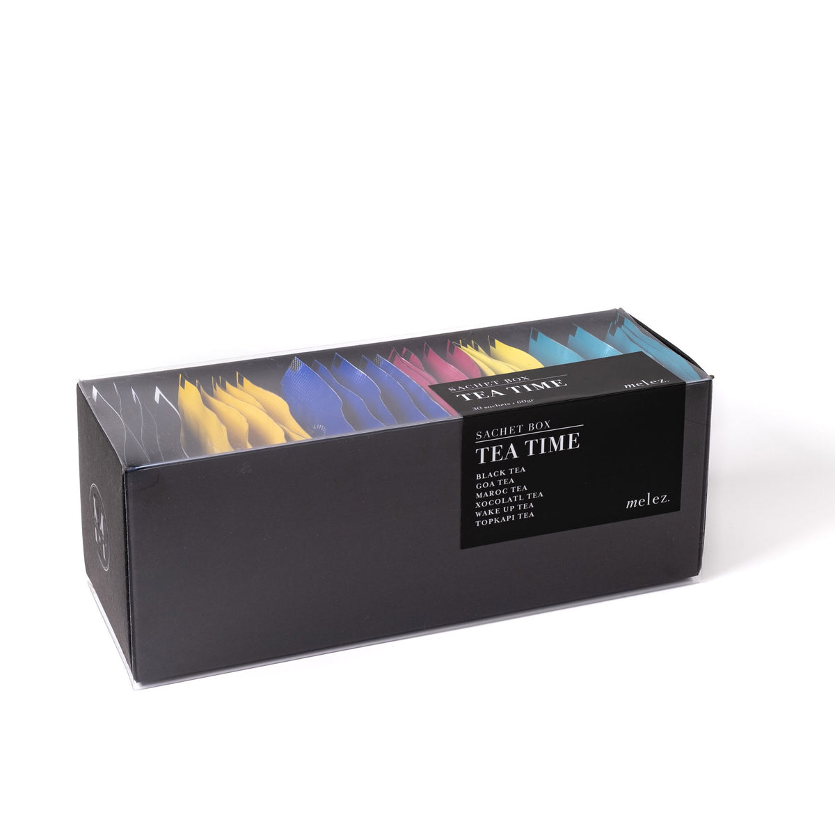 Tea Time Sachet Box | Black Tea Teabag Gift Box | Melez Tea